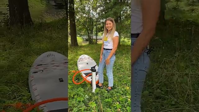 Как новичку накачать и сдуть свой SUP?