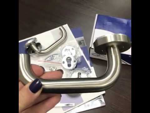 Нажимная ручка GF1006 для металлических дверей толщиной 35-70 мм