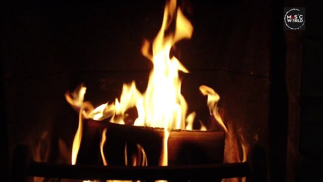 Очаровательные и расслабляющие звуки дождя и камина