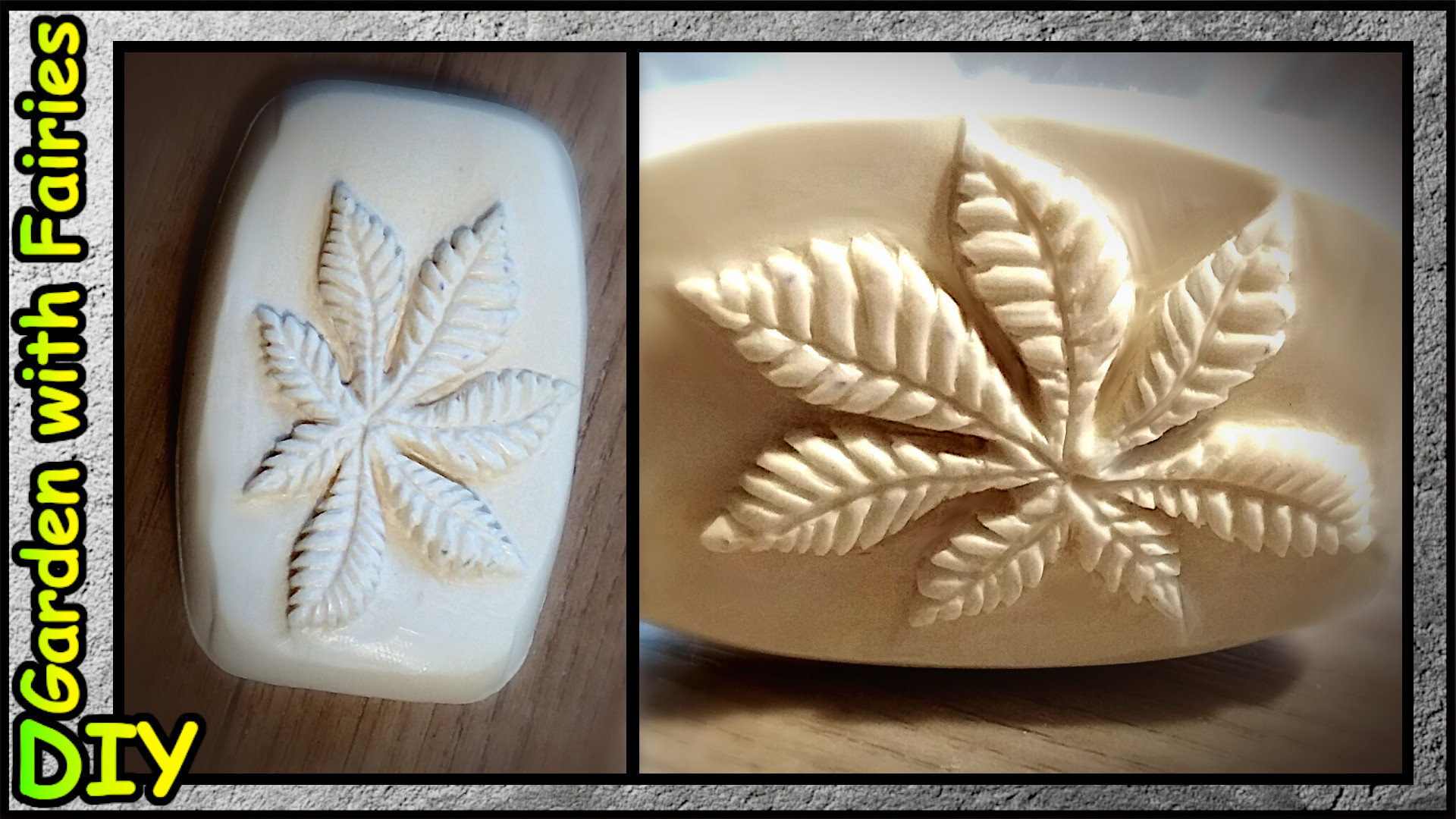 Режем мыло. Модель для молда Лист Каштана