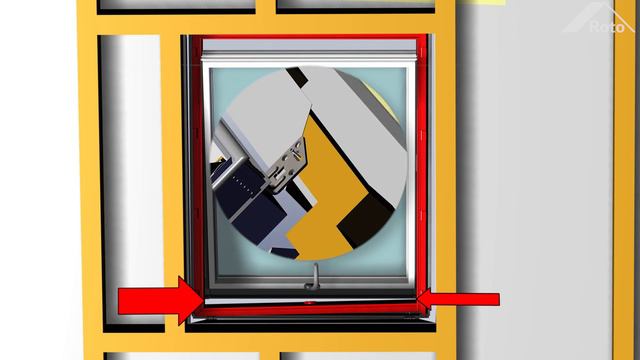 Монтаж средне-поворотного мансардного окна Roto R4/R6