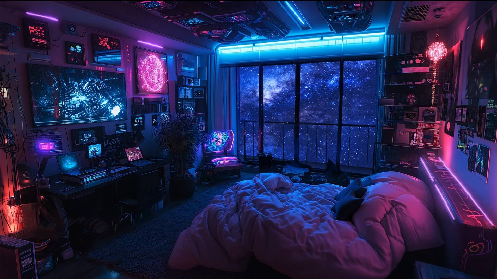 🌌РАССЛАБЛЯЮЩИЙ КОСМИЧЕСКИЙ БЕЛЫЙ ШУМ🌌 КОСМИЧЕСКИЙ ЛОФТ LUMA В ГЛУБОКОМ КОСМОСЕ 🌌