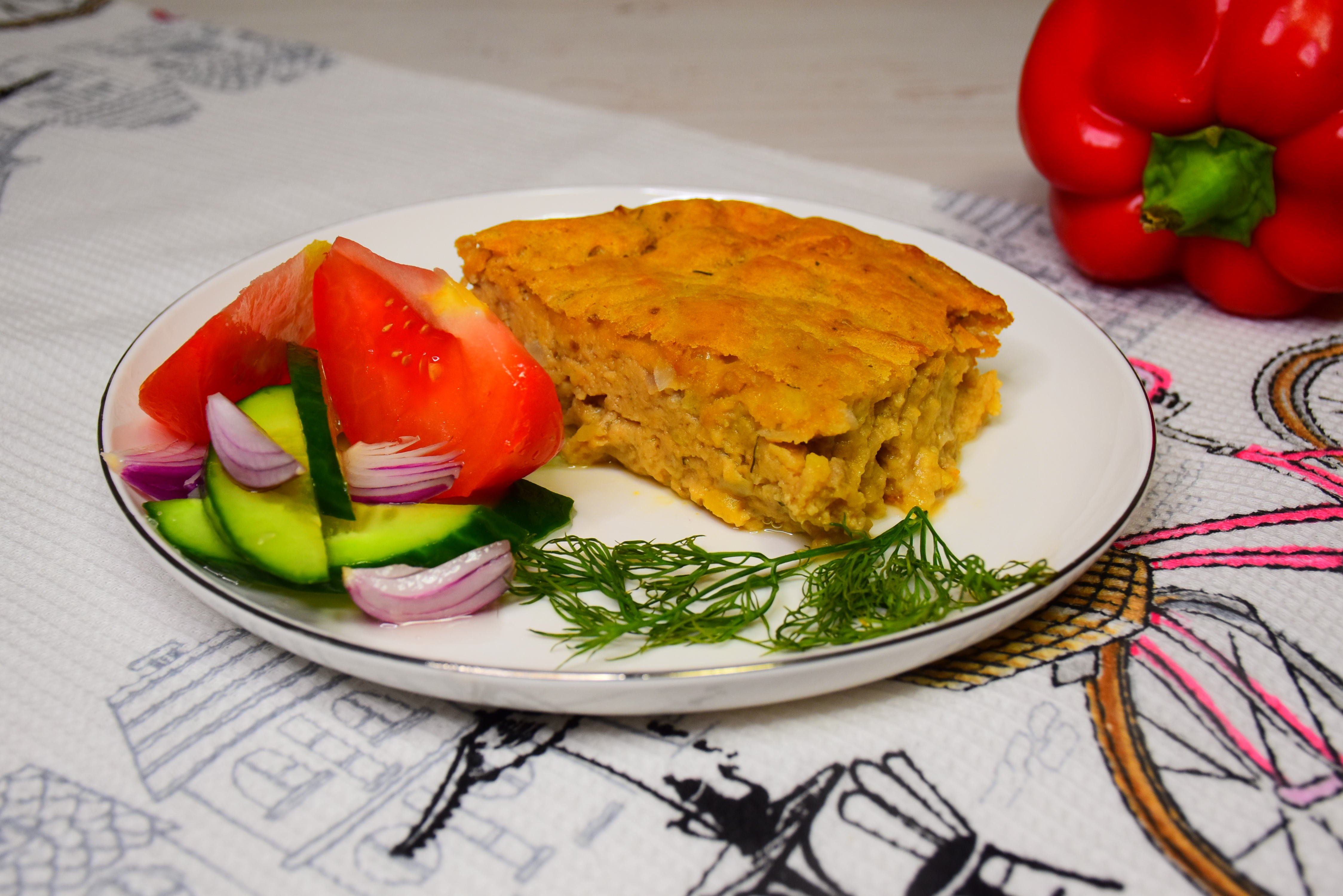 Картофельная запеканка с орехами!