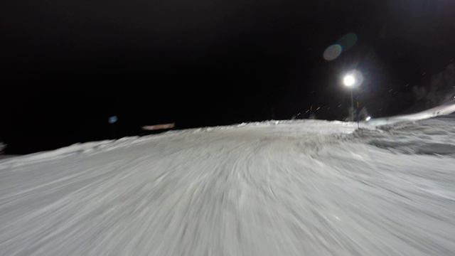 2019-03-17 Роза Хутор. Вечернее катание. Роза Стар (красная)