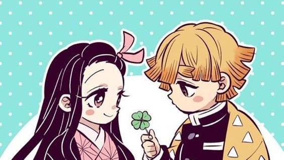 Клинок рассекающий демонов/Незуко и Зеницу/Demon Slayer/Nezuko and Zenitsu