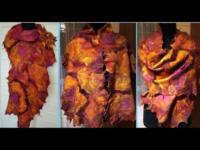 Валяная одежда и аксессуары из шерсти и шёлка