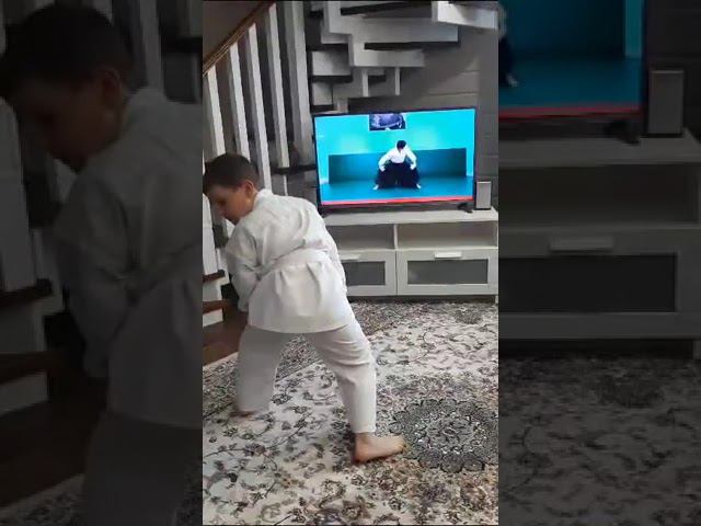 Айкидо дома: разминка. #shorts