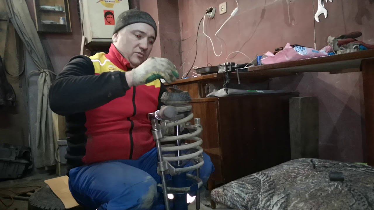 Замена переднего амартизатора мерседес вито 638