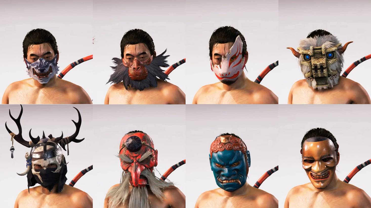 Ghost of Tsushima | Все Маски и расцветки к ним