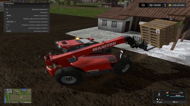 Farming Simulator 2017 Работа на Телескопическом погрузчике