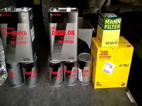 Замена масла в двигателе с промывкой TOYOTA SURF