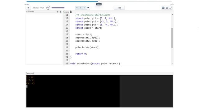 Append new nodes to a linked list
