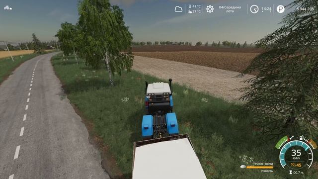 FS19  СПК  Гридино #18   Новенький  ХТЗ     карта  село  Ягодное .