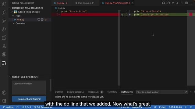 Запросы на извлечение-PULL в VS Code.