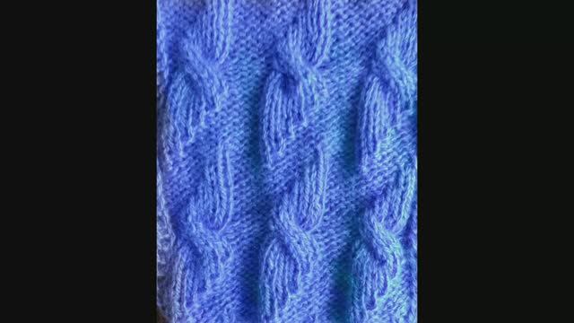 Как связать Красивый рельефный узор. Вязание с нуля. Узоры спицами. Вяжем вместе..mp4