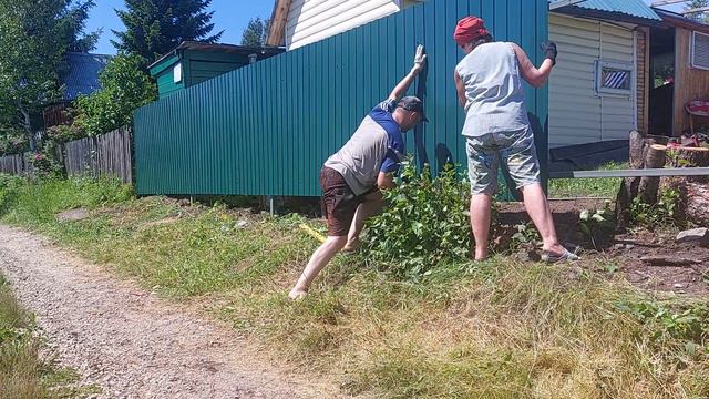 забор из профлиста