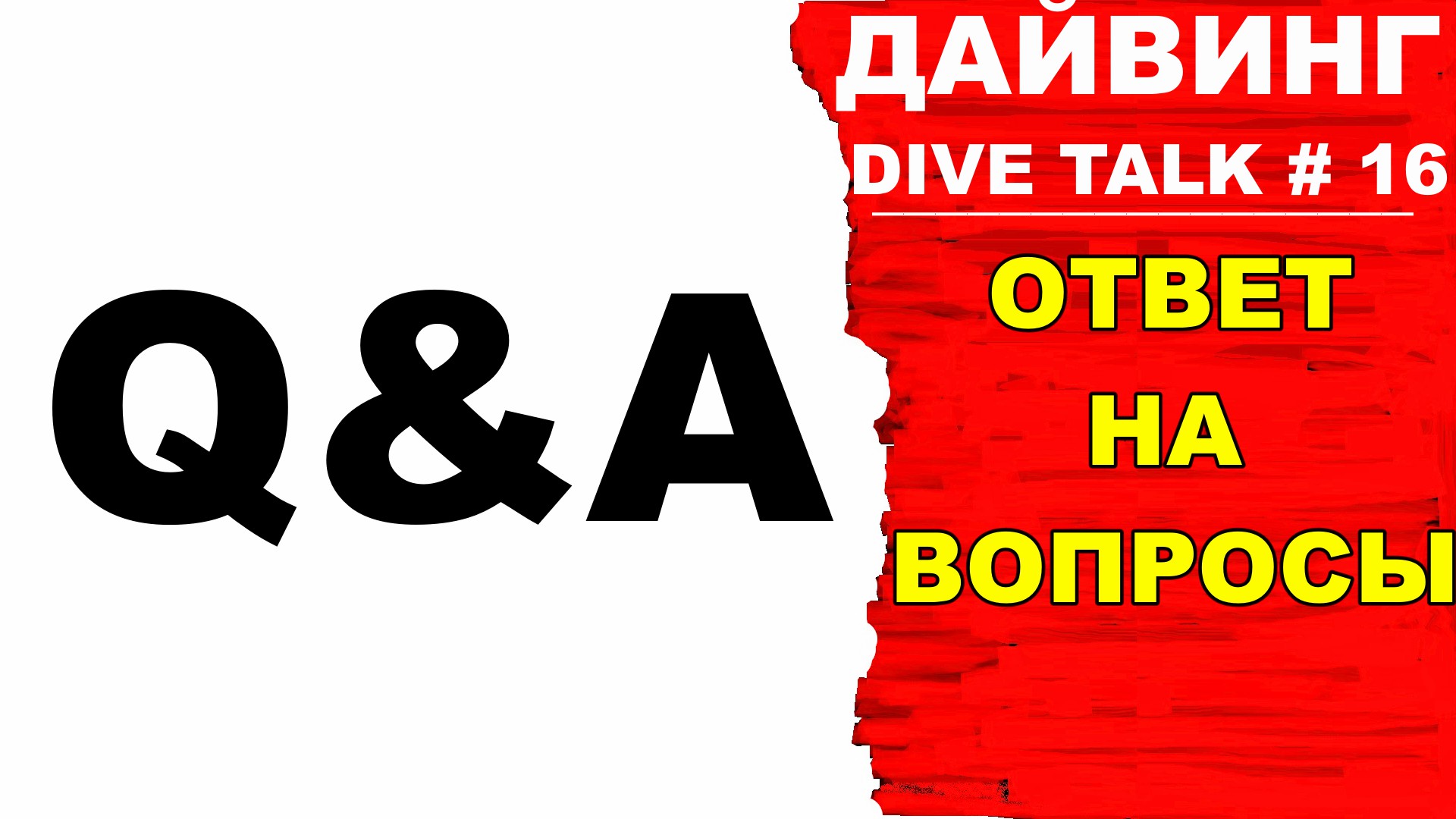 Дайвинг Dive Talk #16. Q&A- Ответ на вопросы