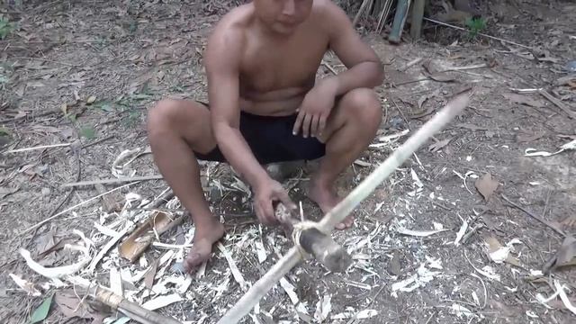 Primitive Life. Топор, долото, сверло и арбалет простейшими средствами