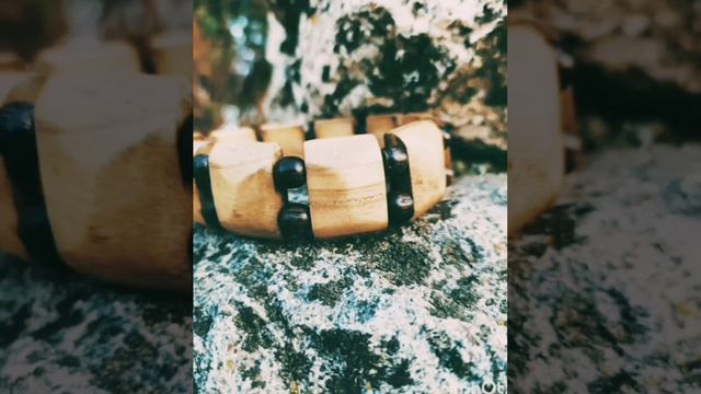 Браслет "Джида" с бусинами из морёного дуба (морта),ручная работа. 
#ручнаяработа #браслет