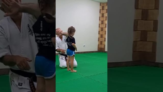 На тренировке!