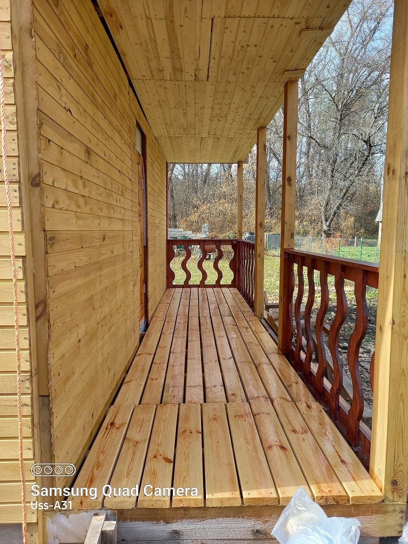 Монтаж пола из доски на открытой веранде каркасного дома, своими руками