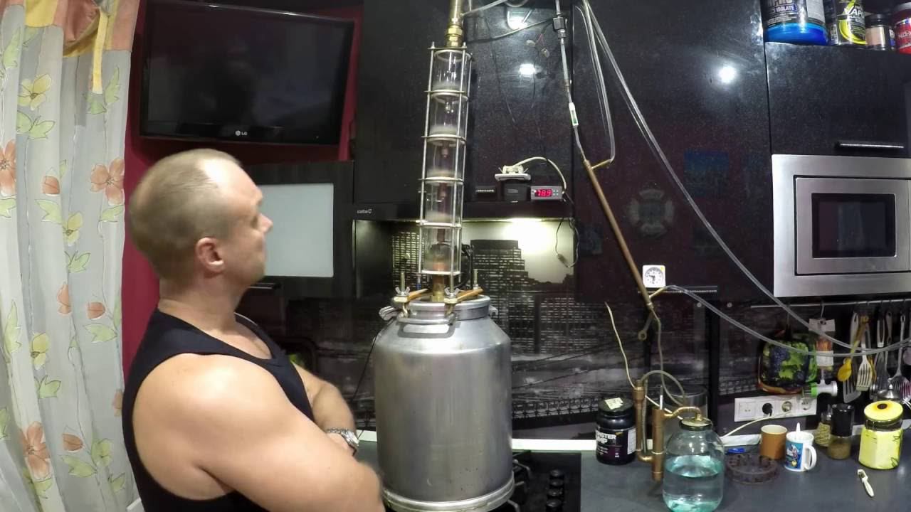 Тарельчатая система своими руками. Весь процесс перегона браги. GoPro TimeLaps.