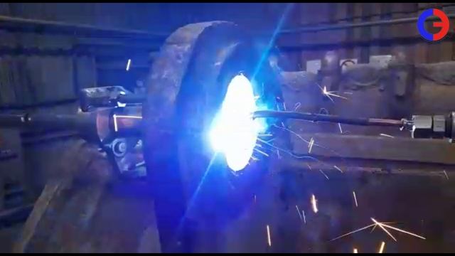 Восстановление отверстий ковша мобильным расточно-наплавочным комплексом СТАНЭКСПЕРТ® МРНК 59