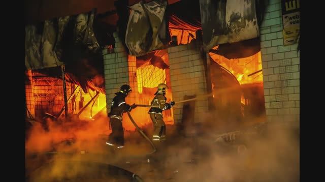 #глазамиМЧС Ликвидация пожара в Тюмени