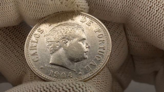 Индия   Португальская 1 рупия, 1904 года.