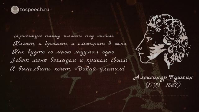 A. C. Пушкин  - Узник. Нейропоэзия