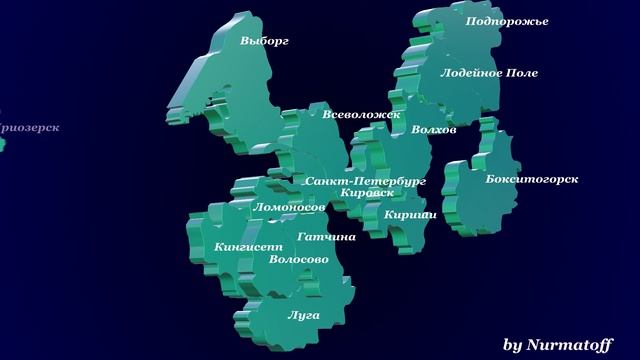 СПб и ЛО 3D карта для ОБЩЕСТВЕННОЙ ОРГАНИЗАЦИИ СРЕДНИХ МЕДИЦИНСКИК РАБОТНИКОВ ЛО  #RAMstudio60™