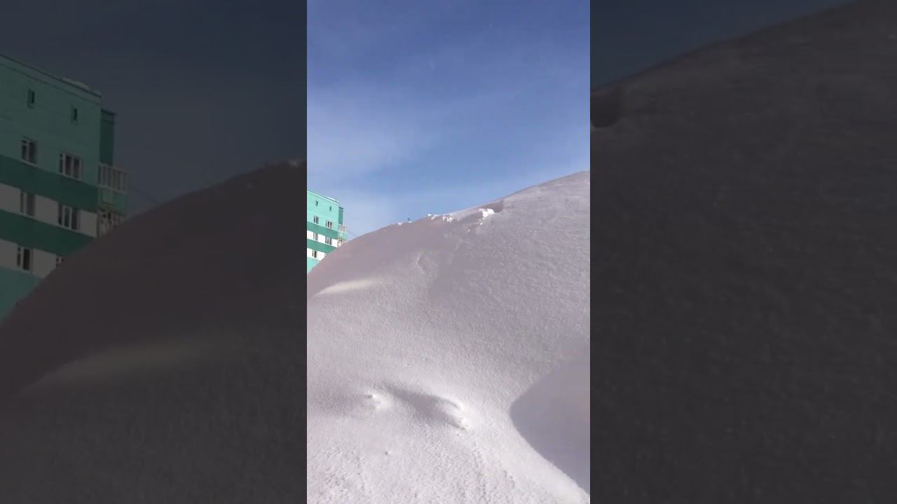 Норильск. Навалило снежку в апреле. 03.04.2023