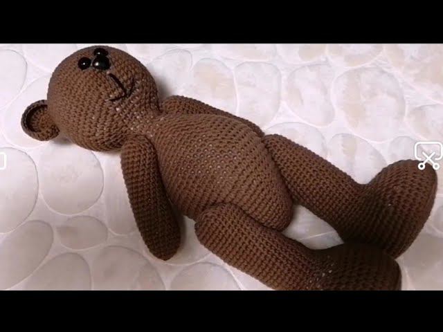 Вяжем мишку тильда крючком