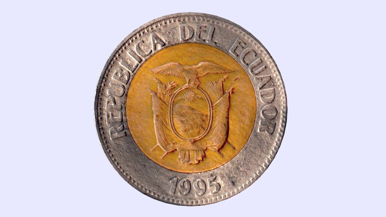Ecuador coin 3D model