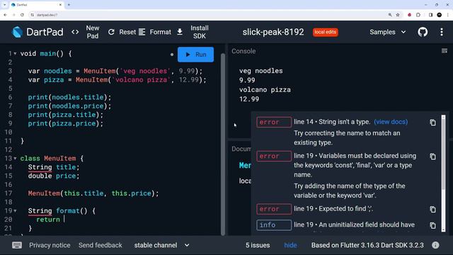 Экспресс-курс по Dart #8 - Классы