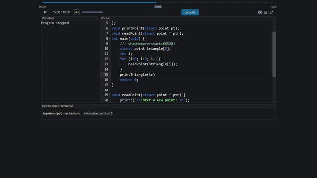 Use an array of structures