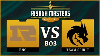Royal Never Give Up vs. Team Spirit Game 2 Riyadh Masters 2022