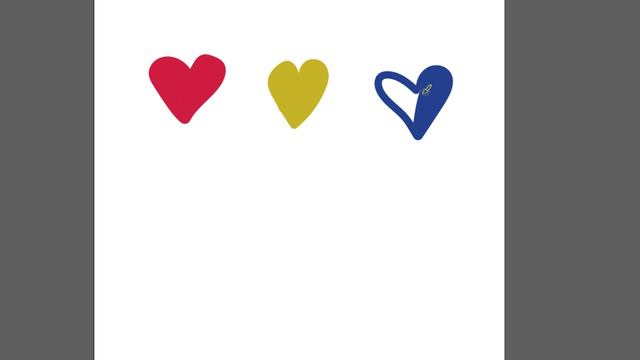 Рисуем сердечки детям часть 9