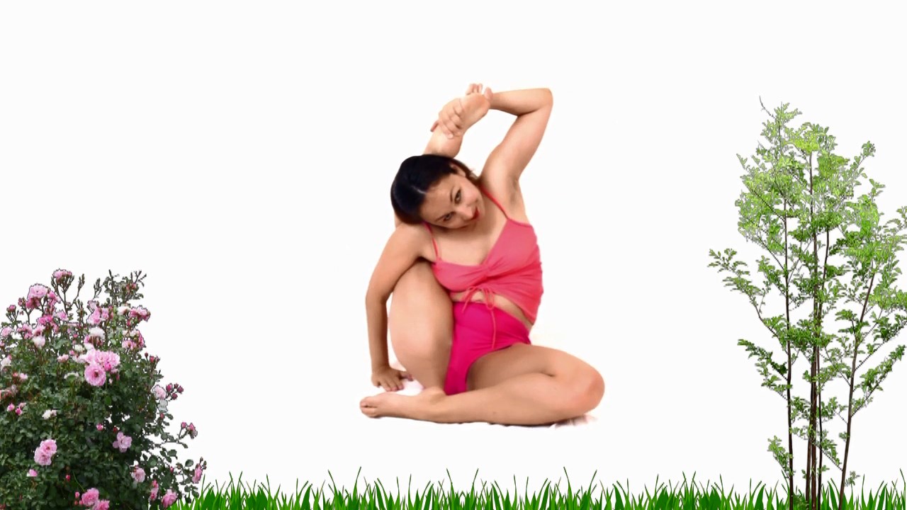 Женская поза йоги №3