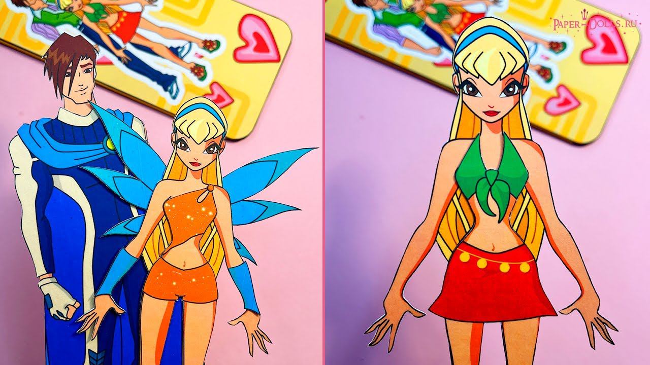 Бумажные куклы Фея Стелла