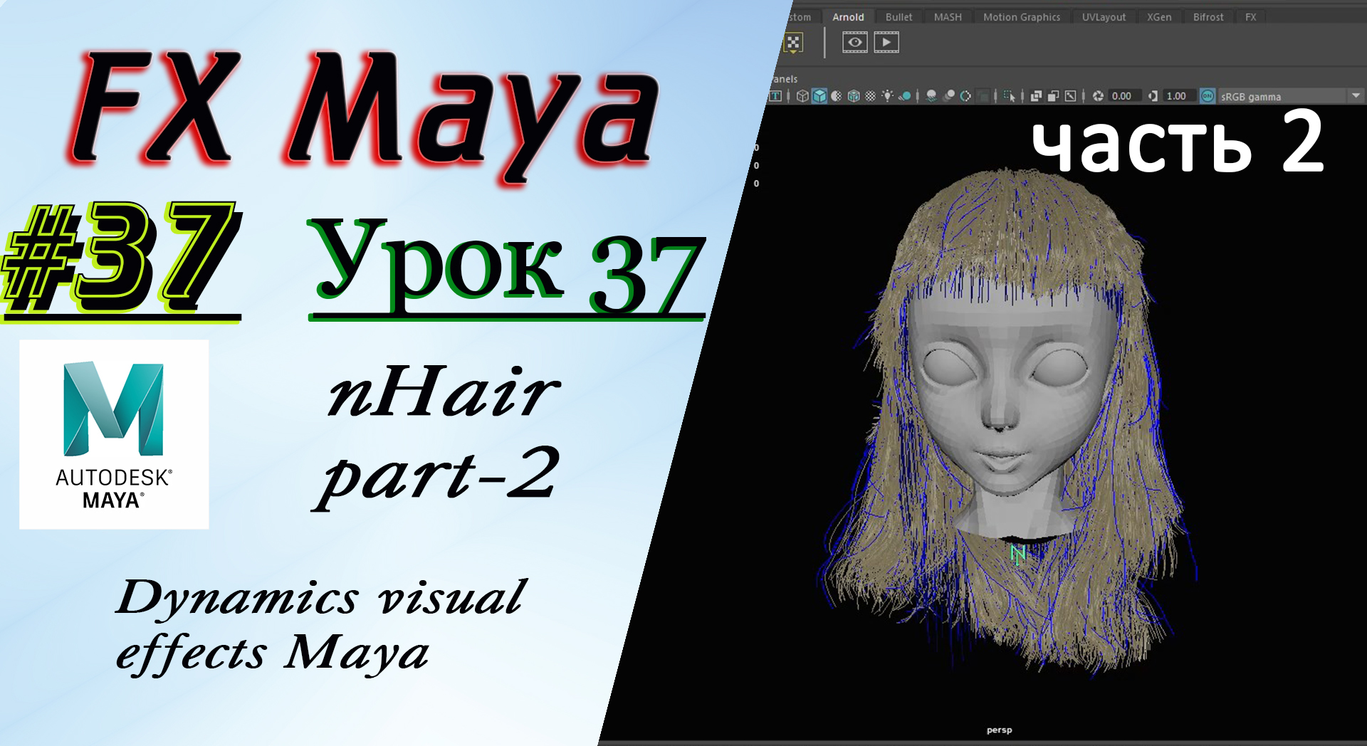 VFX Learning FX Masterclass 37 nHair part-2