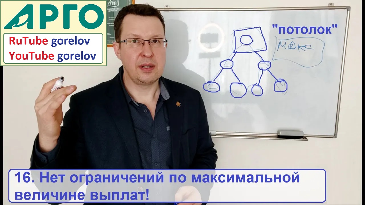16. В Арго нет ограничений в максимальной величине выплат получаемого бонуса/