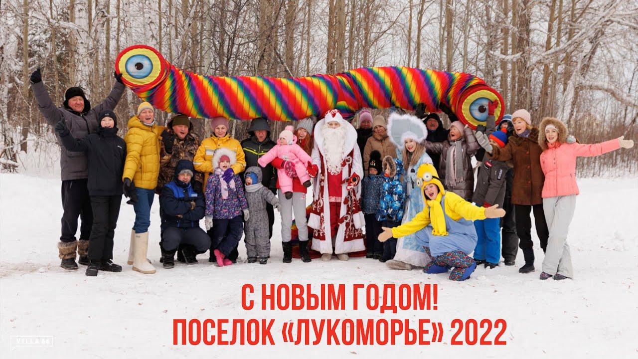Празднование Нового года в поселке "Лукоморье"!