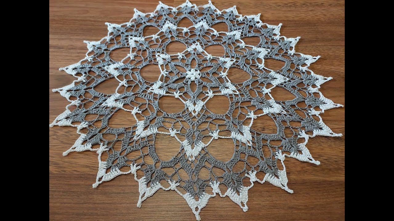 НЕВЕСОМАЯ САЛФЕТКА КРЮЧКОМ. Часть 1.