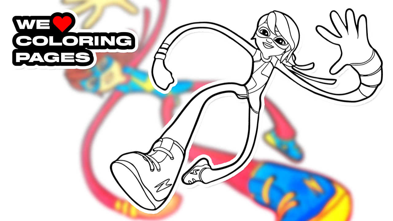 #71 Камала Хан Мисс Марвел Раскраска | МЫ ❤️ РАСКРАСКИ