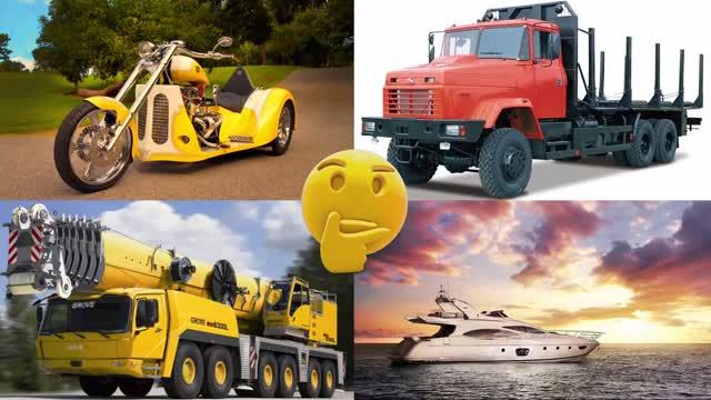 Развивающее видео для детей про спецтехнику и транспорт | Угадай, где правильный ответ! | Выпуск 9