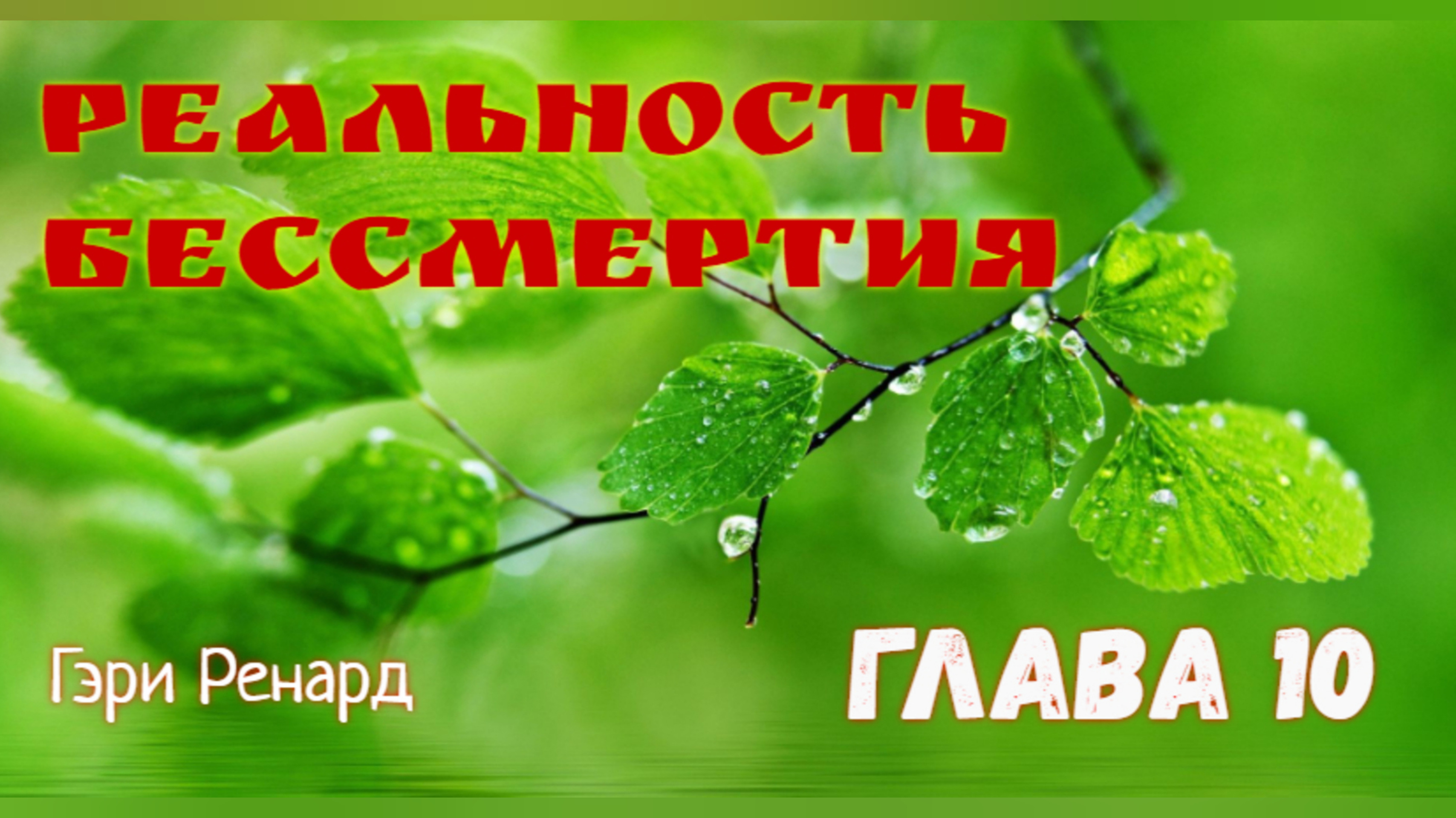 РЕАЛЬНОСТЬ БЕССМЕРТИЯ. Г. Ренард. ГЛАВА 10.