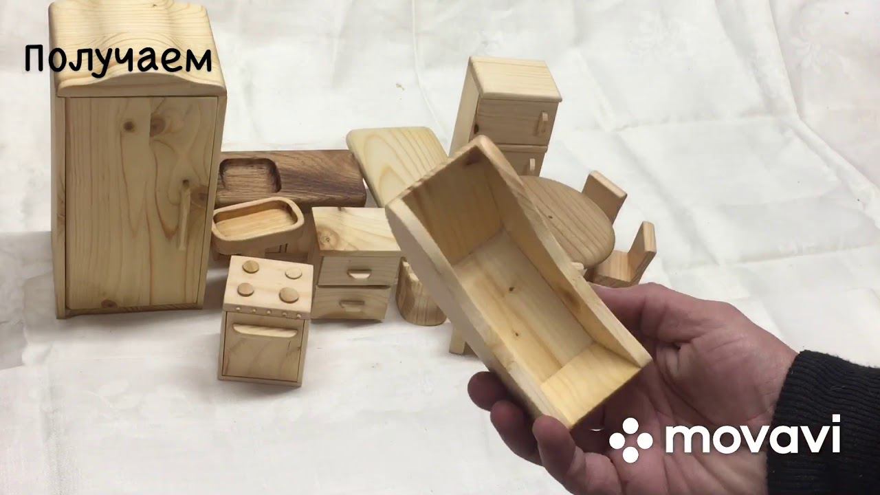 Отходы в доходы. Столярка - начало. Мебель из дерева для кукольного домика.