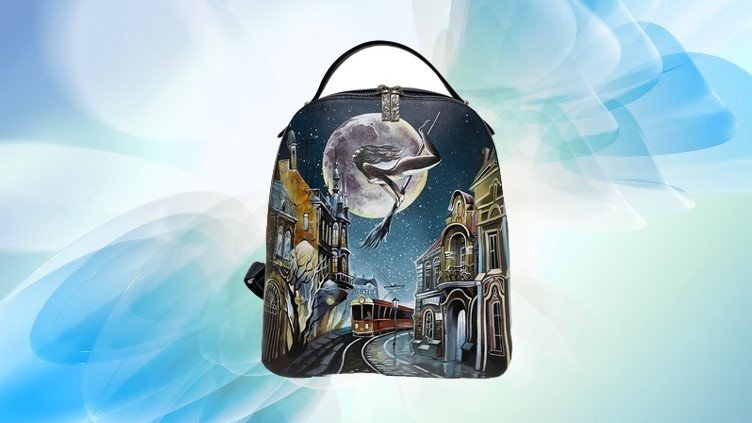 Рюкзак плоский "Мастер и Маргарита" Pelle Volare