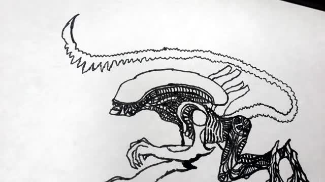 трутень чужих (коллекция 4)  рисунок чужого трутень